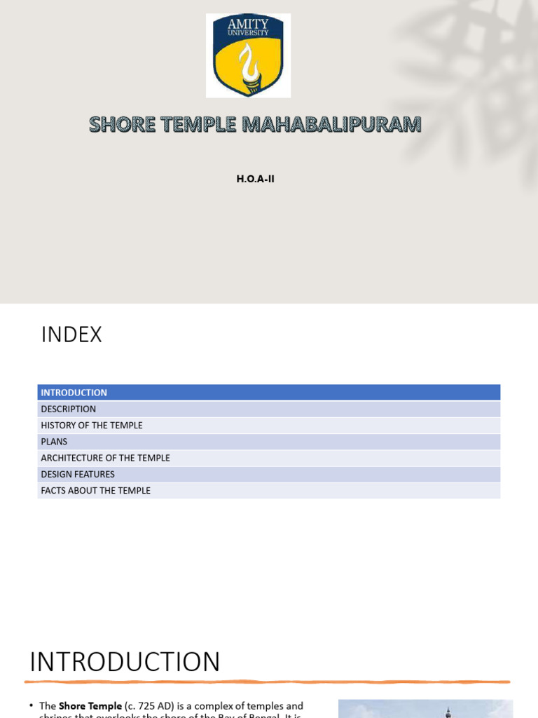 Shore Temple | PDF