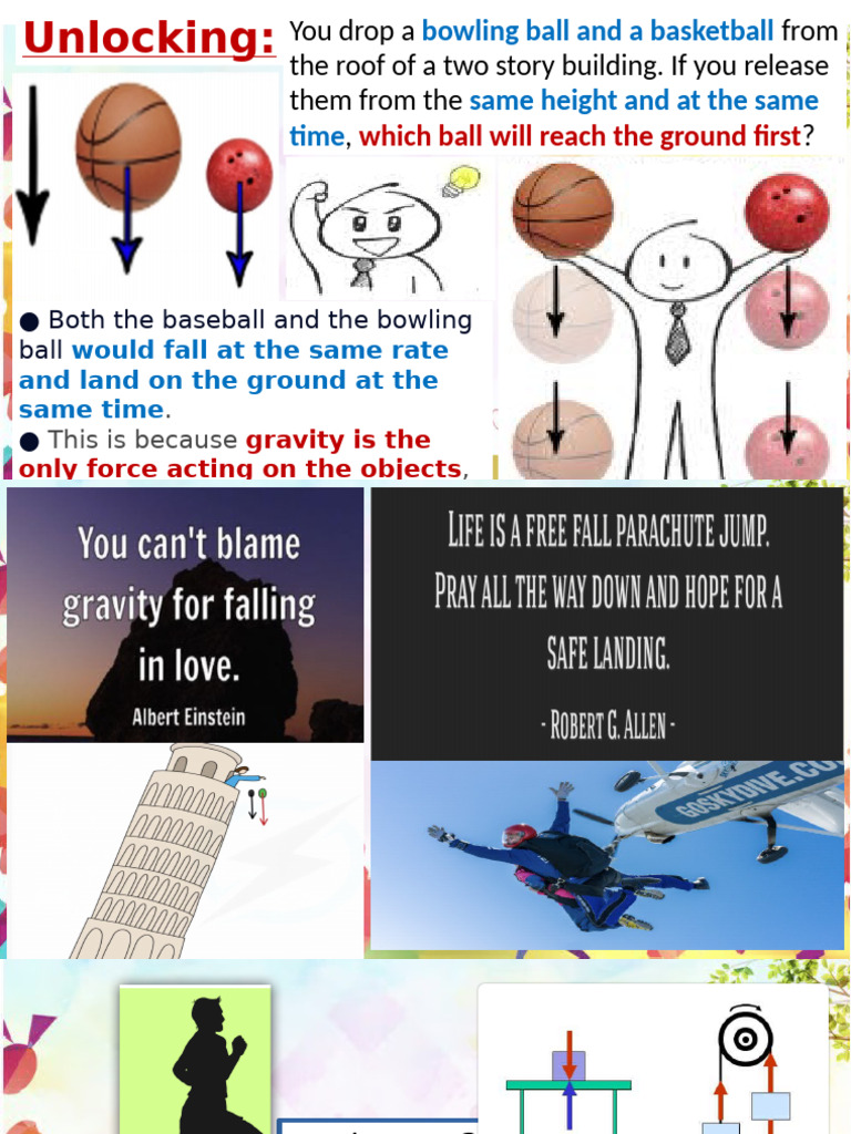 Free Fall Physics: Kinematics Explained | PDF | Acceleration | Force