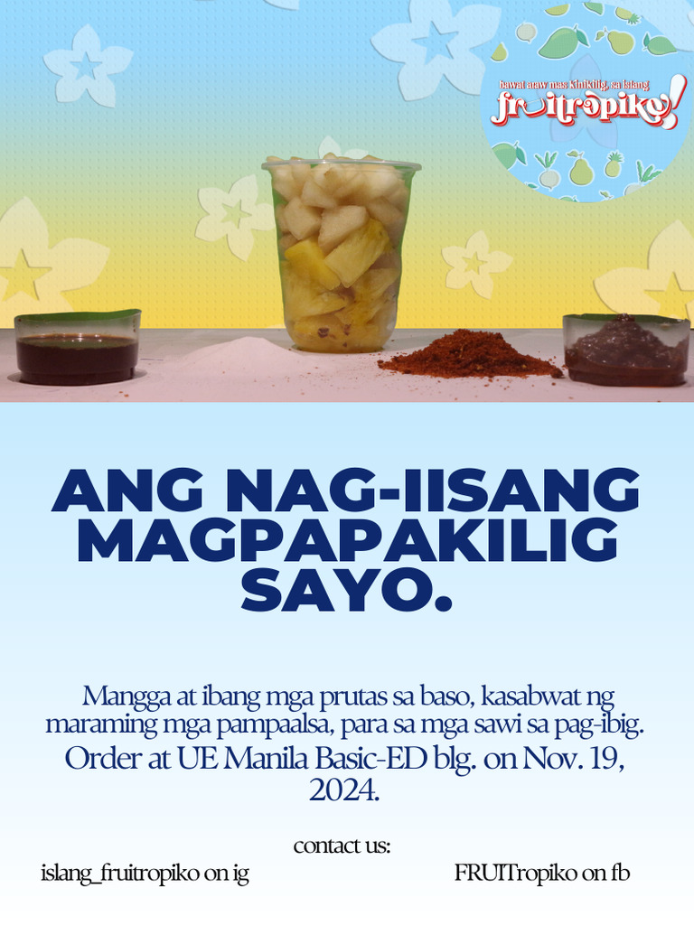 Ong Group#1 Fruitropiko PETA2 | PDF