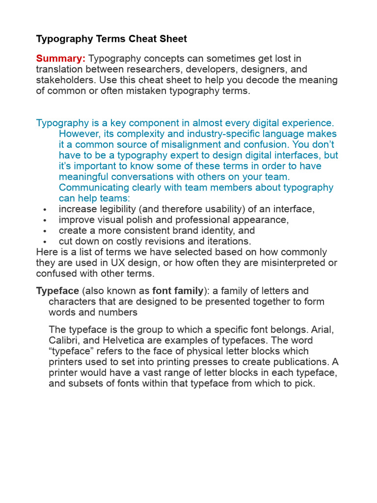 Typeface | PDF | Typefaces | Sans Serif