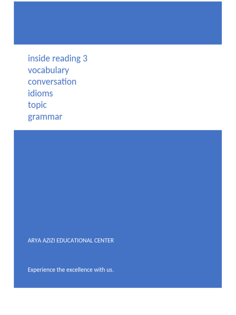 Inside Reading 3 | PDF