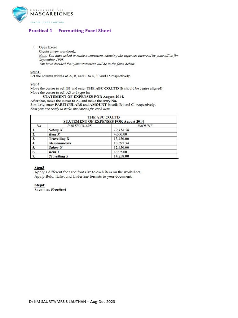 Practical 1 and 2 | PDF