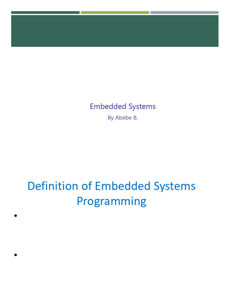 Embedded Systems Programming Guide | PDF | Computer Programming | Arduino