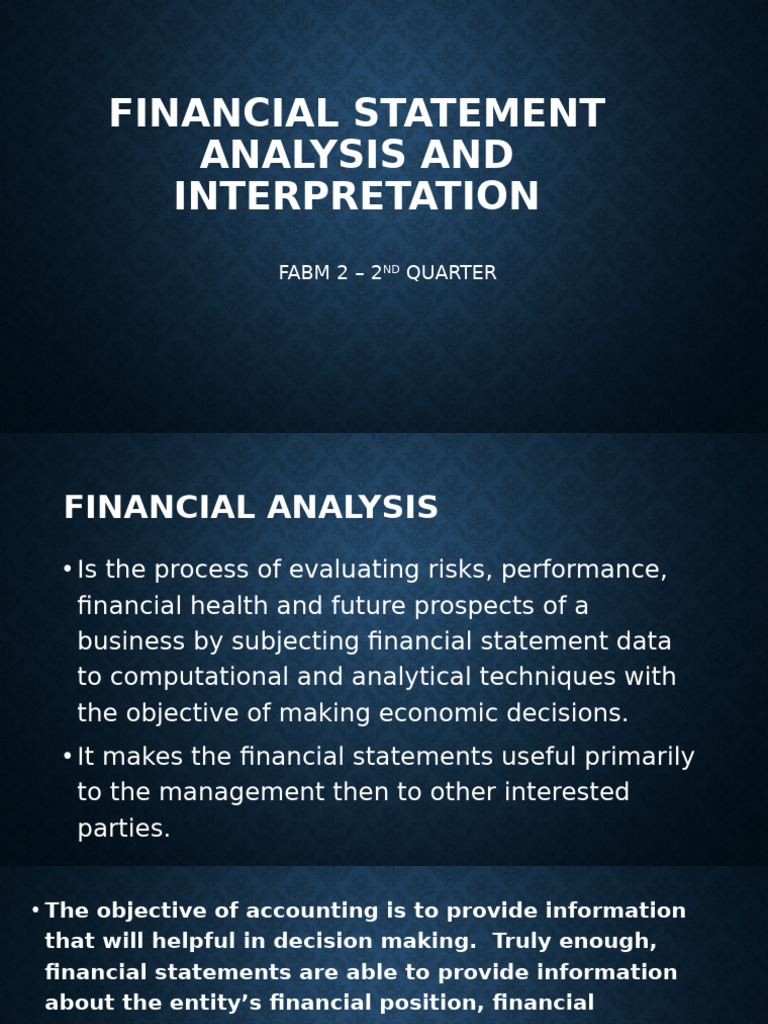 Fs Analysis and Interpretation 2 | PDF