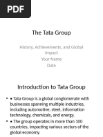 Tata Group Presentation | PDF