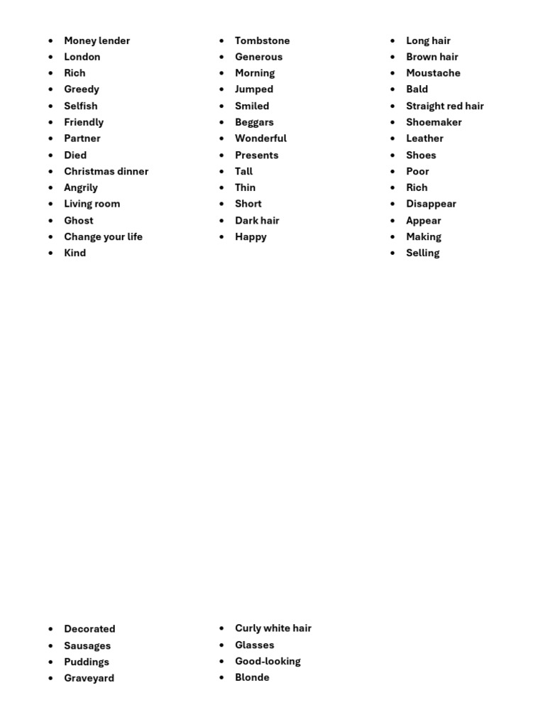 Story Vocab | PDF
