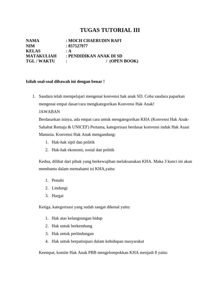 TT3_PENDIDIKAN ANAK DI SD_M.CHAERUDINRAFI_SMT2 | PDF