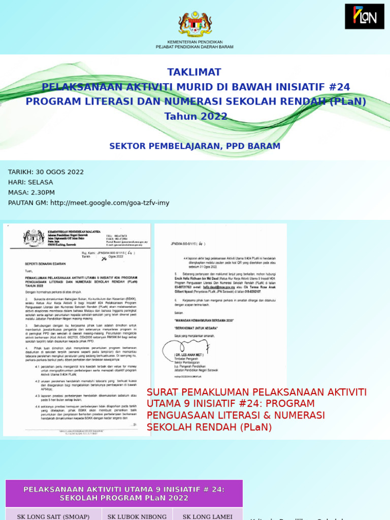 Slide Pelaksanaan Plan 2022 | PDF