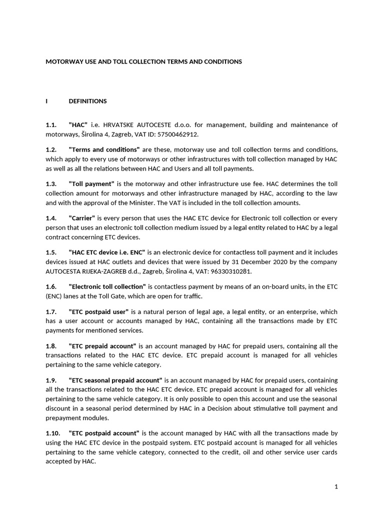 Opci Uvjeti Koristenja - 01012023 - EN | PDF