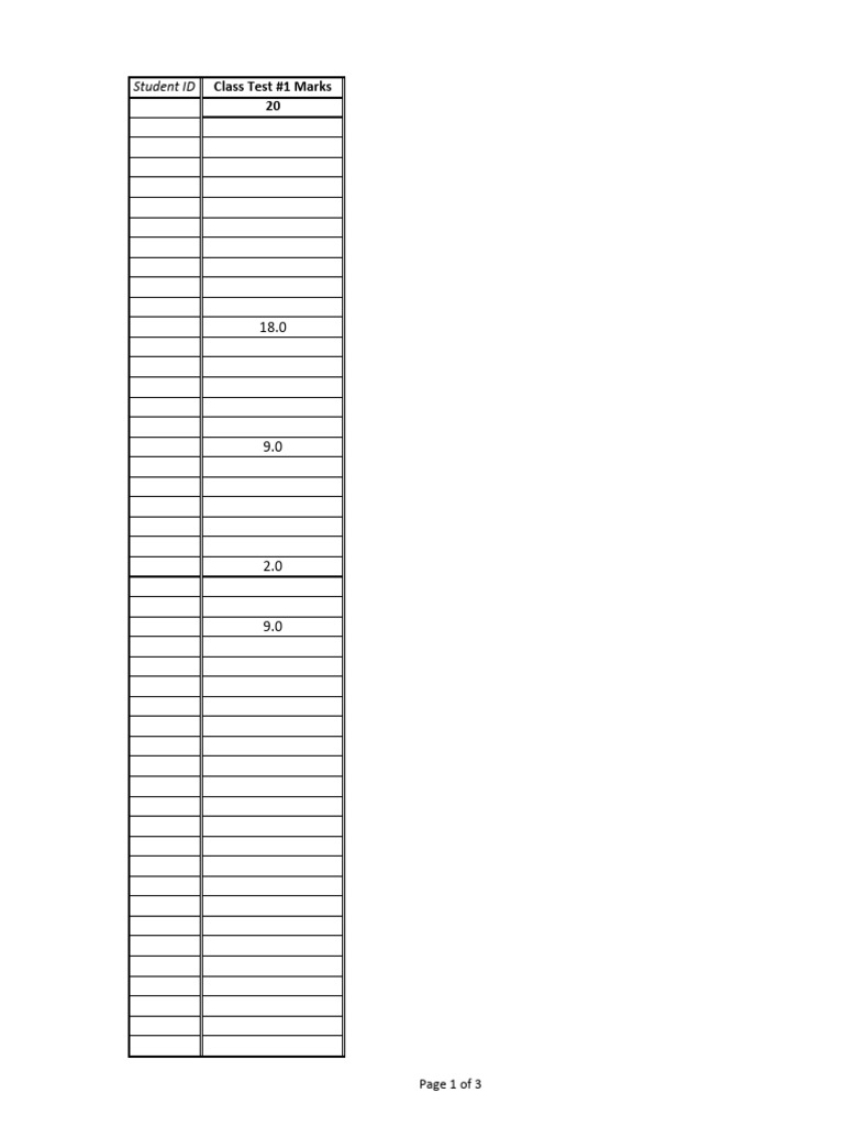 ME461 - 17 - Batch - Class Test Result - Published | PDF