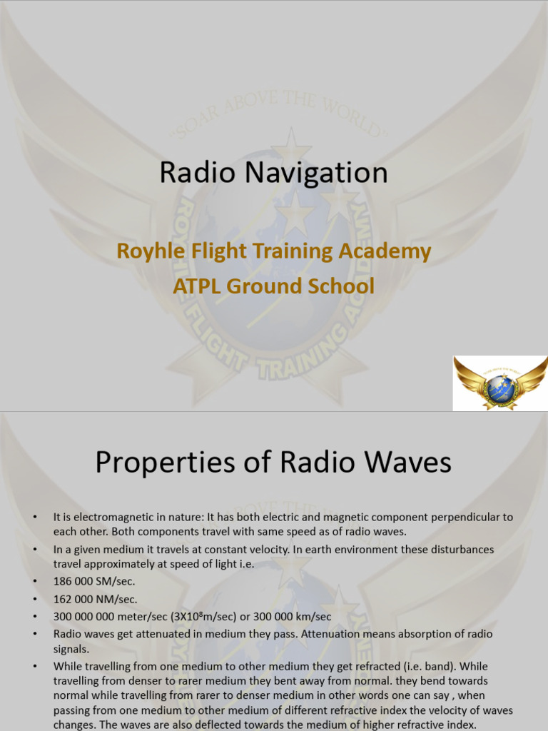 Radio Navigation | PDF | Antenna (Radio) | Radio Propagation