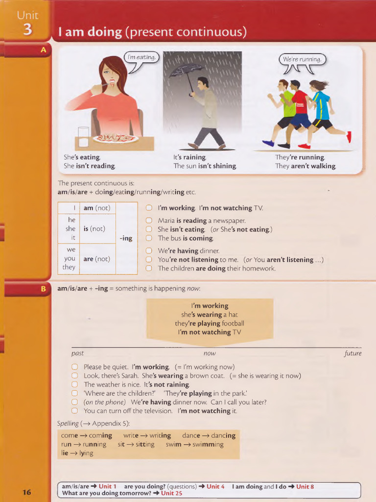 Understanding Present Continuous Tense | PDF | Linguistics
