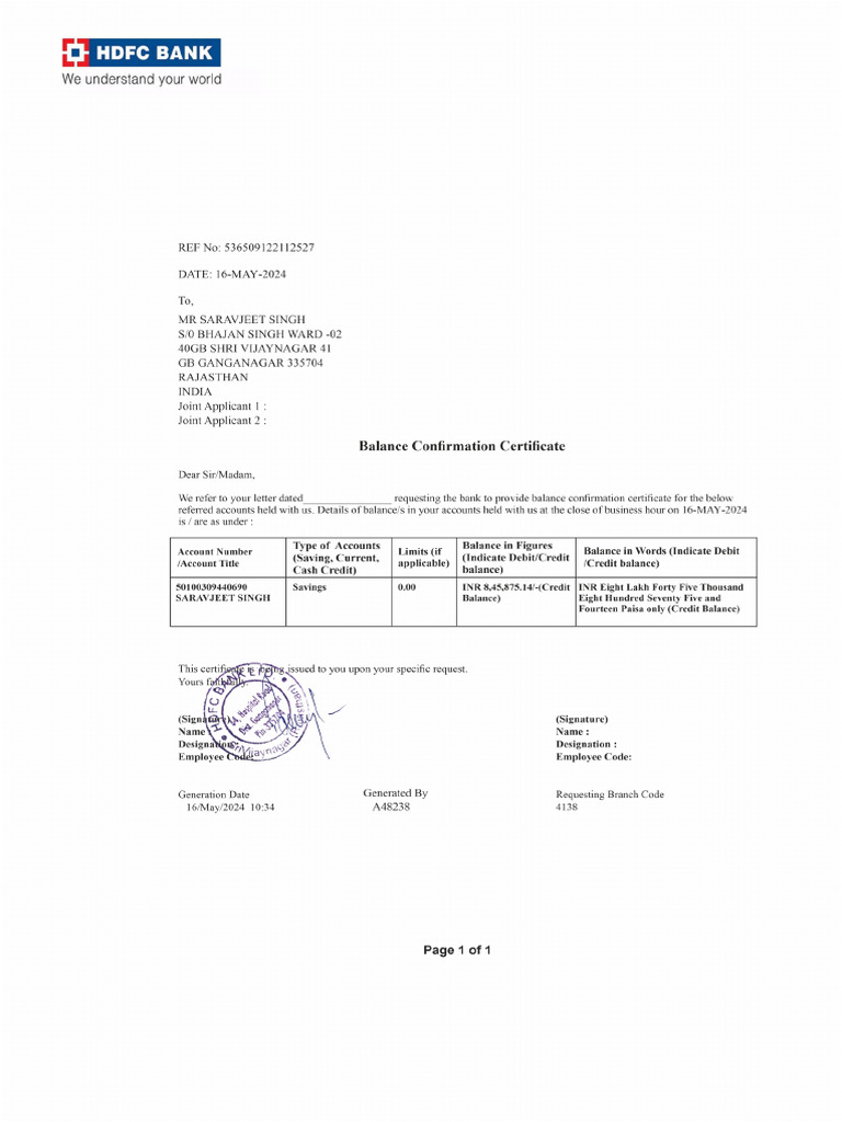 HDFC | PDF