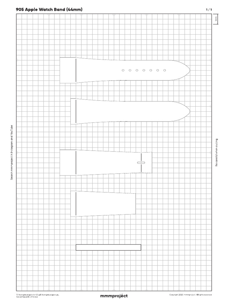 905 Apple Watch Band Pattern (44mm) | PDF
