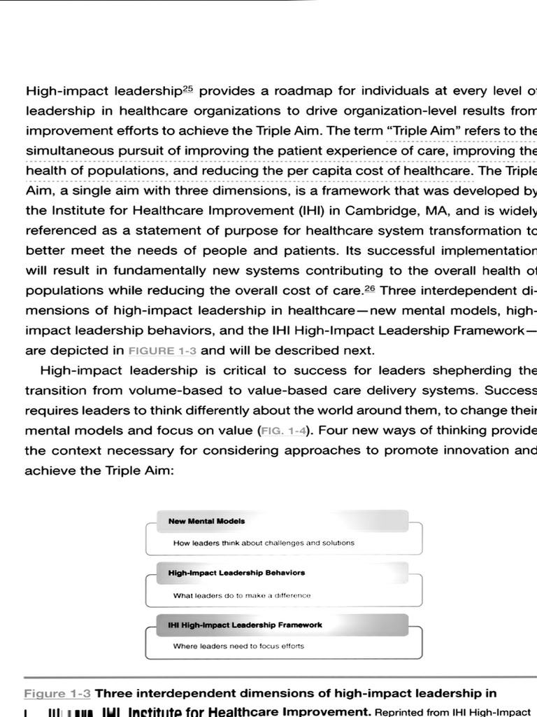 High-Impact Leadership in Healthcare | PDF | Leadership | Health Care