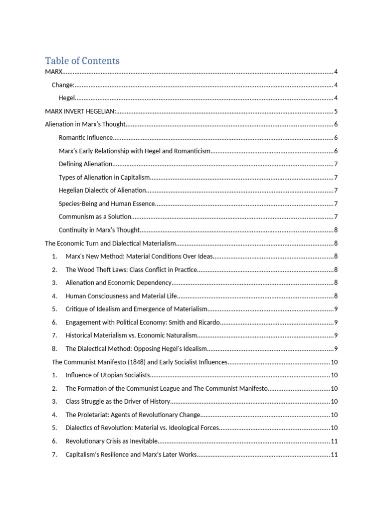 Marx's Alienation and Economic Theories | PDF | Value (Economics ...