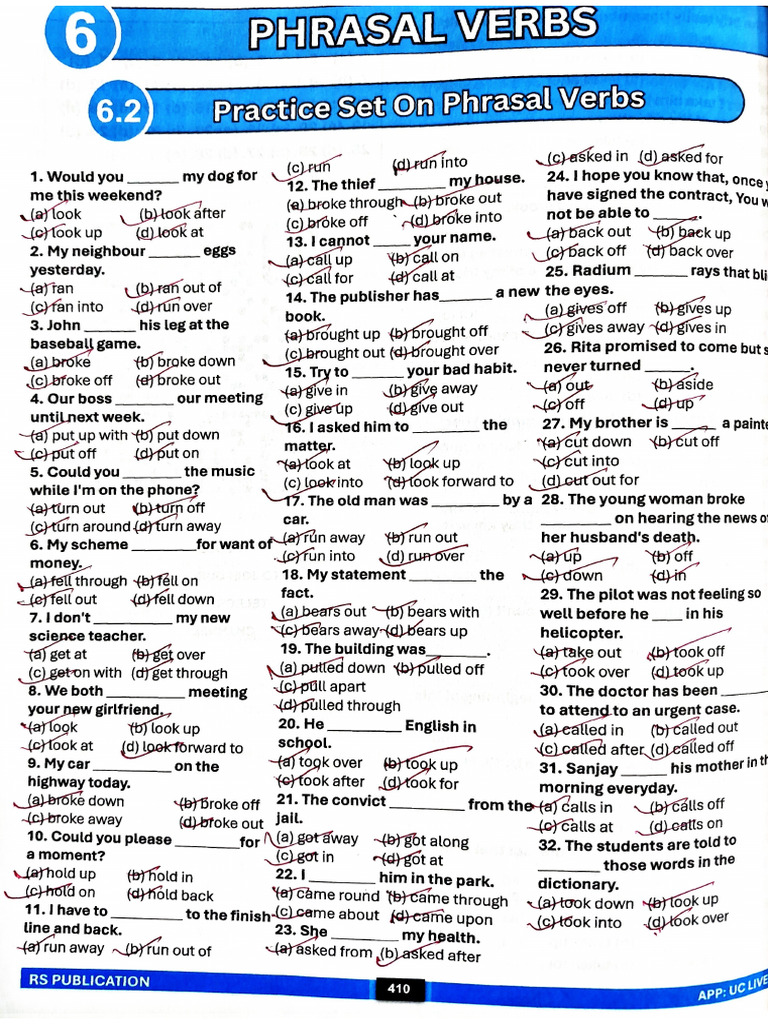 1-100 Phrasel Verb | PDF