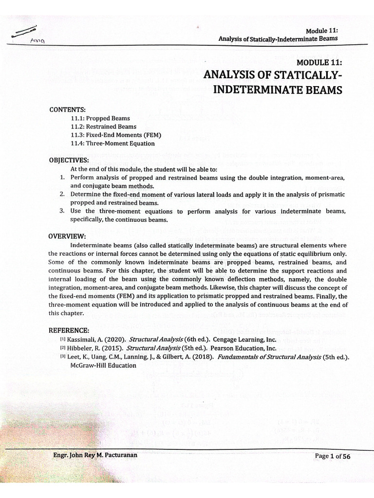 Module 11 Structural Theory | PDF