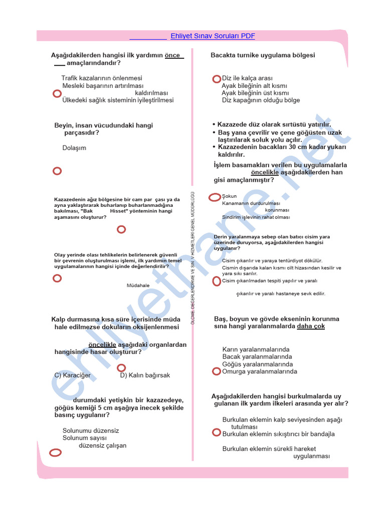 Ehliyet Sinav Sorulari PDF 7 | PDF