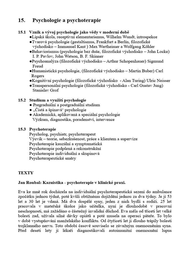 Maturitní Pracovní Listy 15 - 20 | PDF