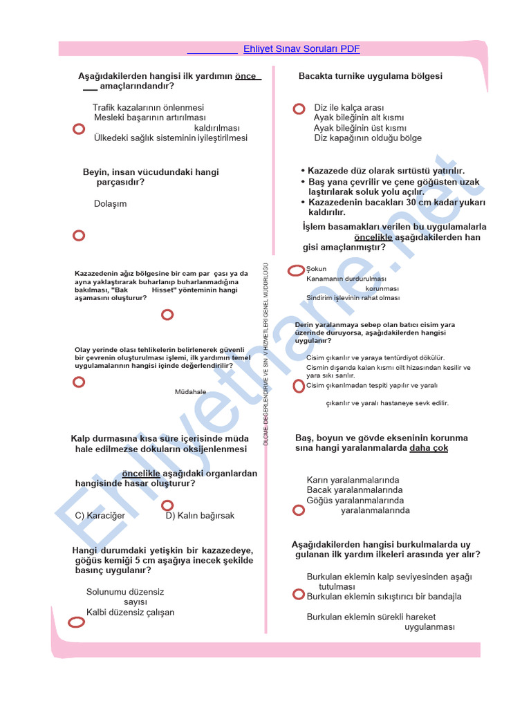 Ehliyet Sinav Sorulari PDF 2 | PDF