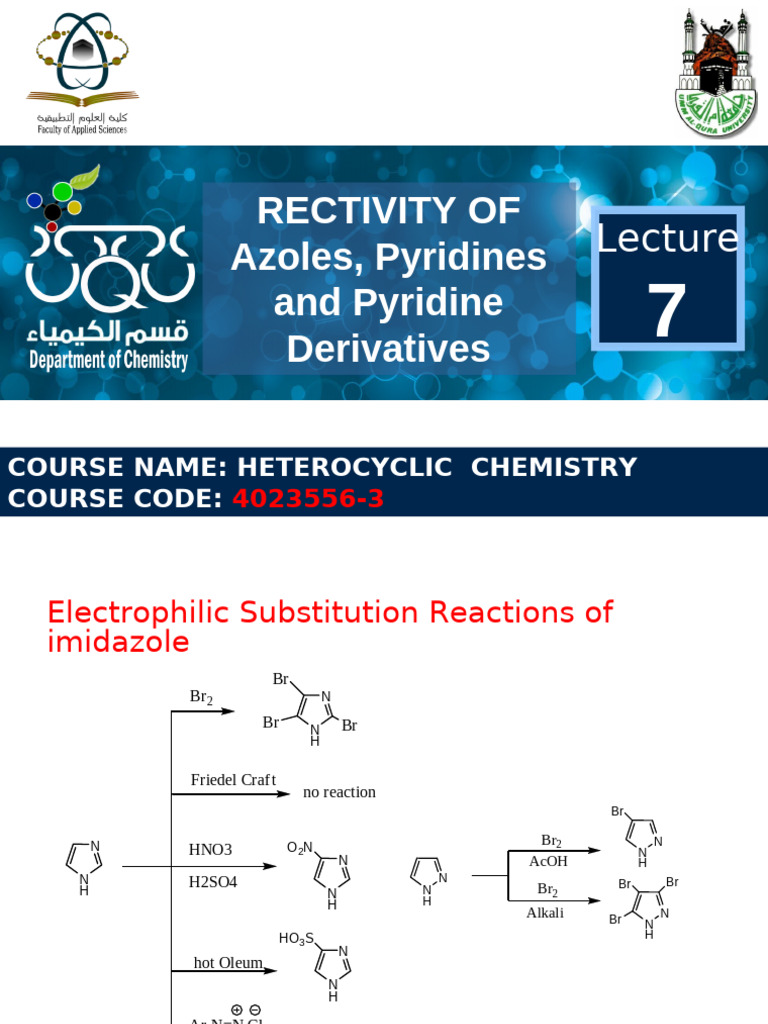 7 Heterocyclic Chemistry | PDF | Pyridine | Chlorine