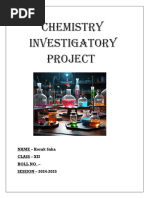 Chemistry Project Front Page Design | PDF
