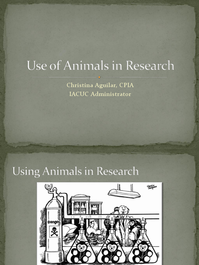 Use of Animals in Research | PDF | Medicine