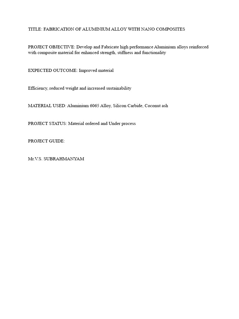 Siva Sai Project | PDF