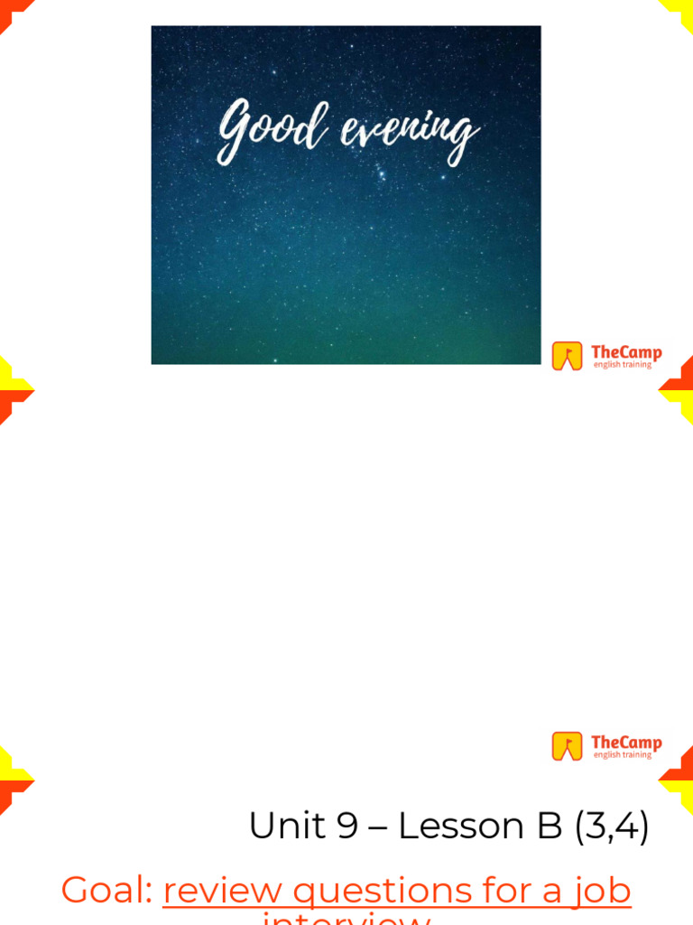 English Online WLI - Unit 9 - Lesson B (3,4) - 09.11.22 | PDF