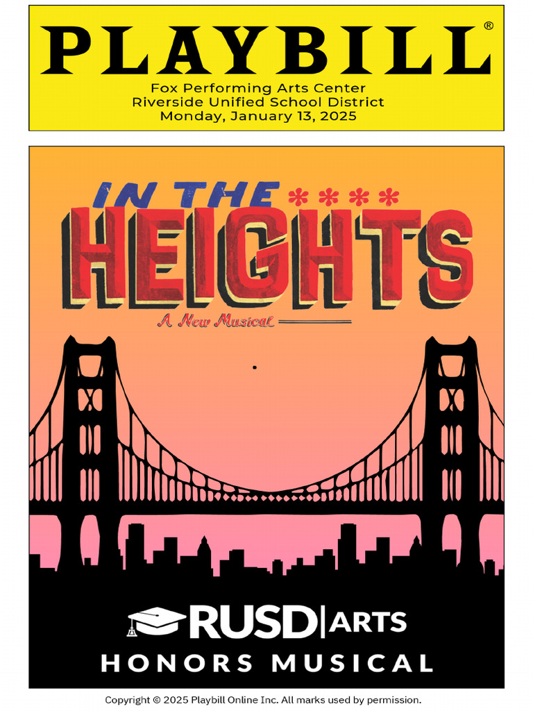 In The Heights Program | PDF