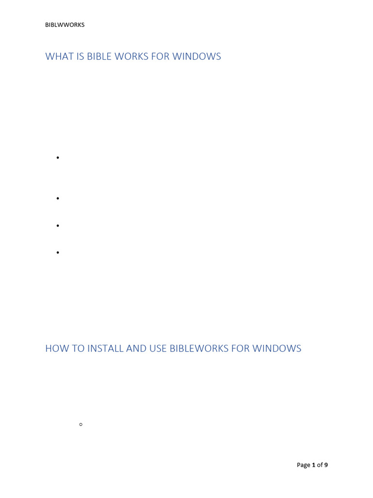 How To Use The Bible Work | PDF | Bible | Microsoft Windows