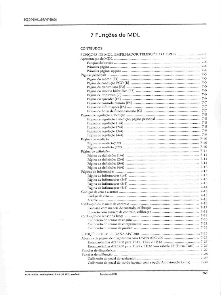 Konecranes Funções MDL | PDF