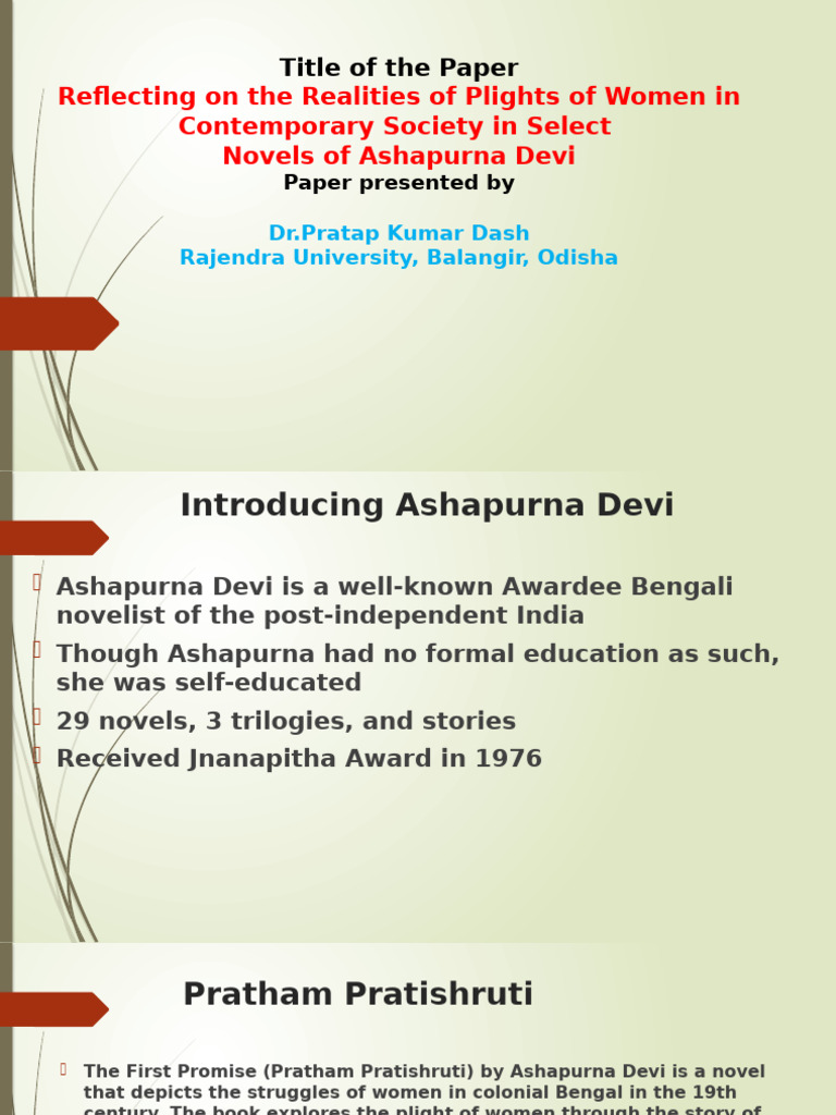 Ashapurna Devi-PKDash | PDF | Crime & Violence | Justice