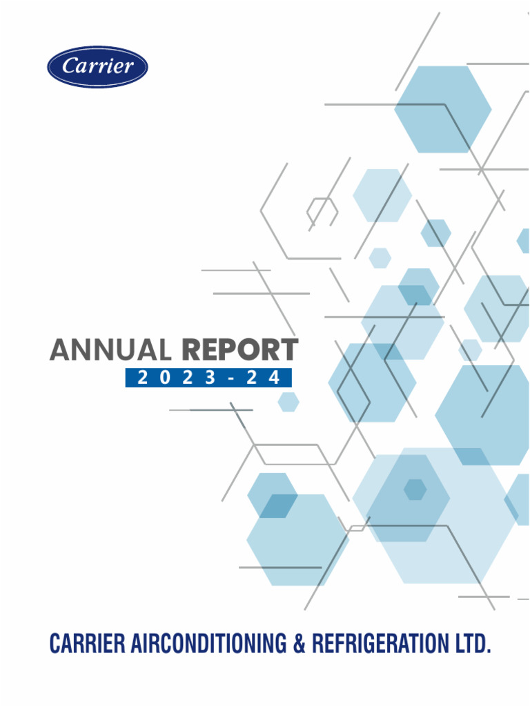 CARRIER-AIRCONDITIONING-AND-REFRIGERATION-LIMITED-ANNUAL-REPORT-Carrier ...