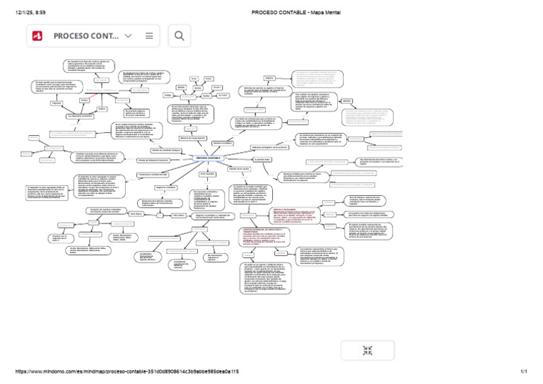 PROCESO CONTABLE - Mapa Mental | PDF | Contabilidad | Economias