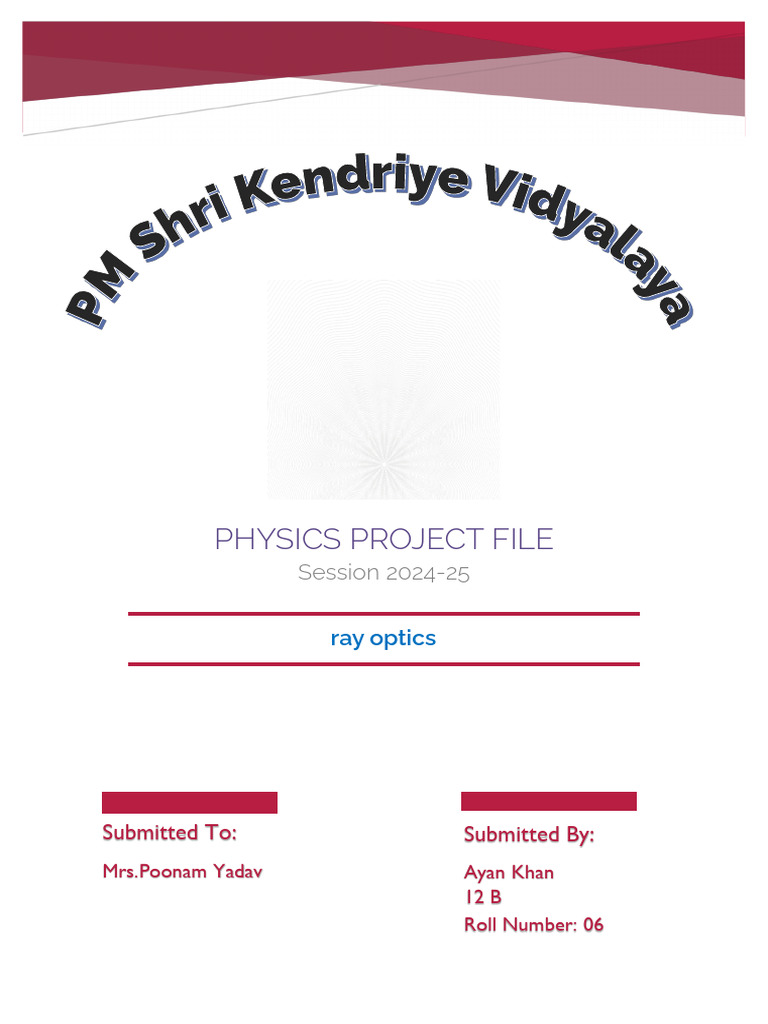 Physics Project File PageSet | PDF