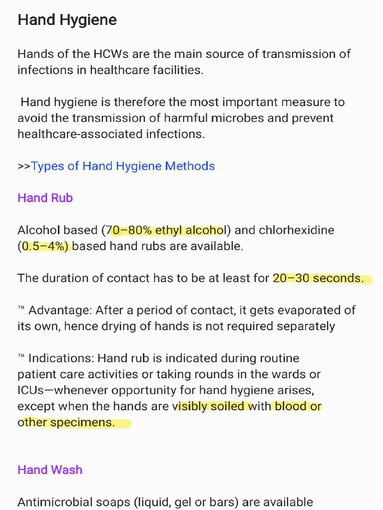 Ppe & Hand Hygiene | PDF