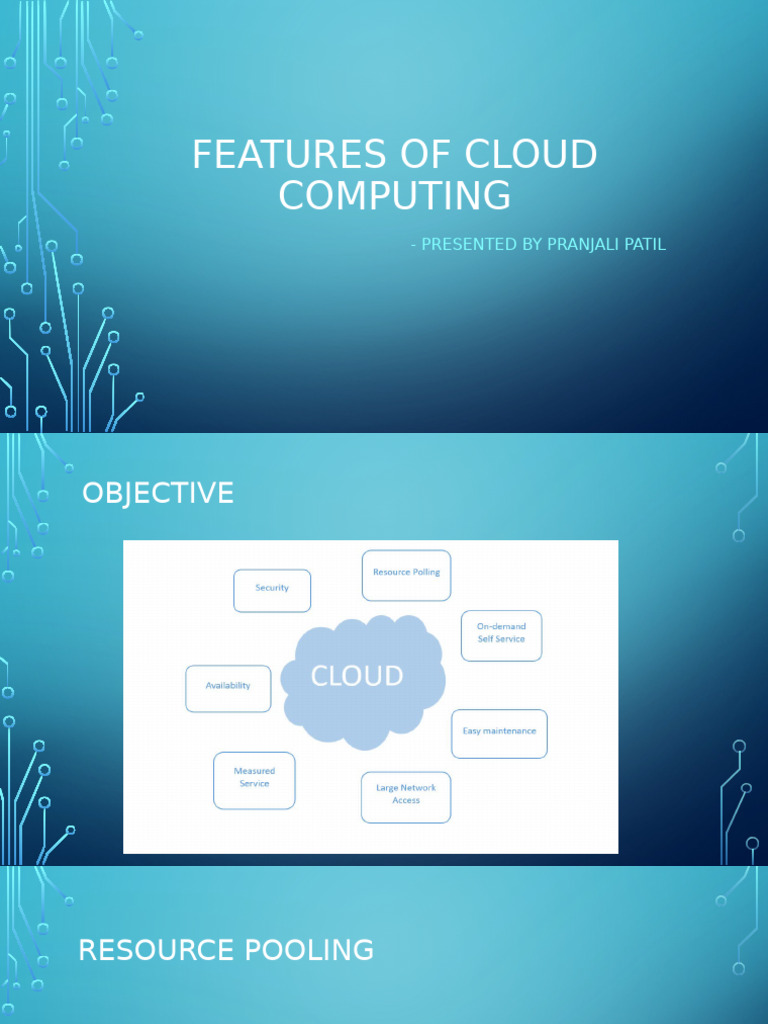 Features of Cloud Computing | PDF