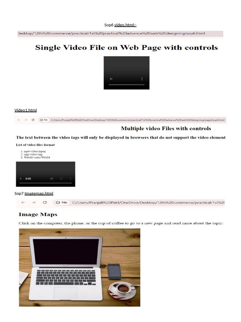 1st chapter sop6 and sop7 outputs | PDF