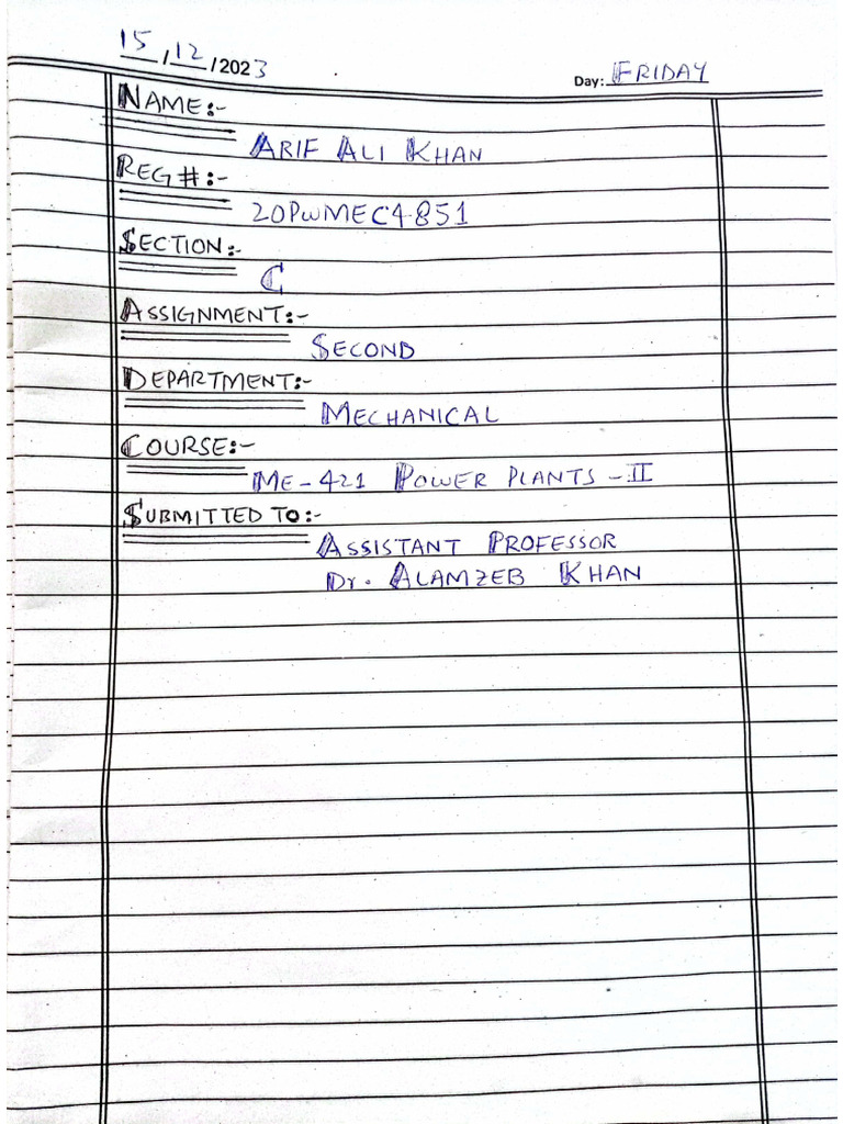 Assignment # 02. Powerplant | PDF