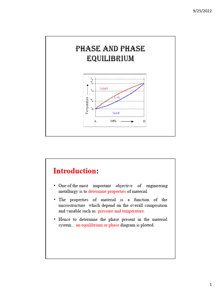 Phase and Phase Equilibrium | PDF | Phase (Matter) | Alloy