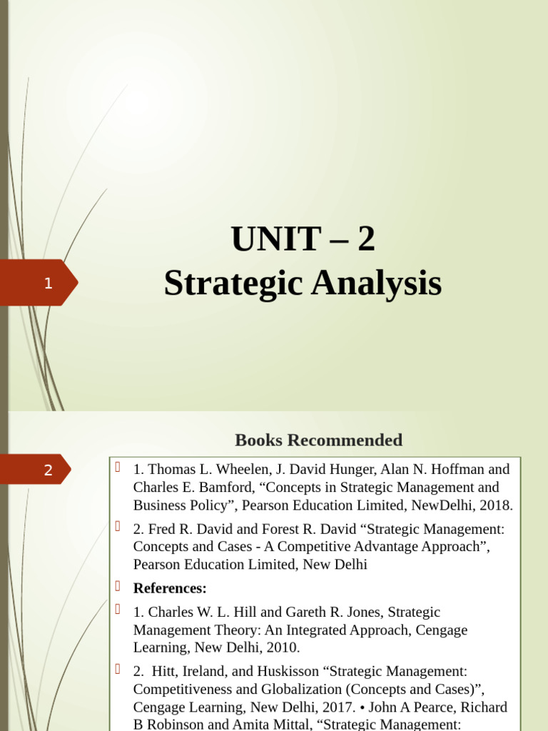Unit - 2 - Strategic Analysis | PDF | Economies | Business Economics