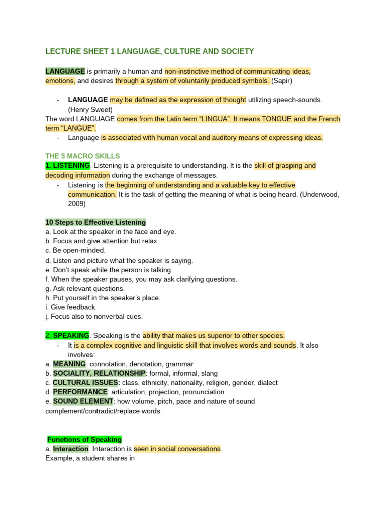 Language Culture and Society | PDF | Reading Comprehension | Fluency