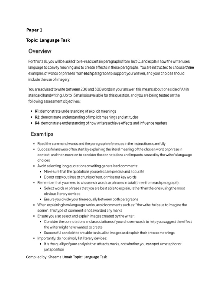 Writers Craft Notes | PDF