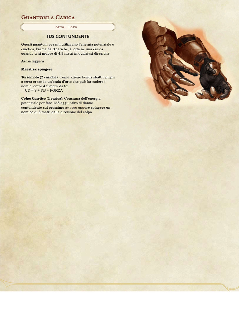Gauntlets Homebrew | PDF