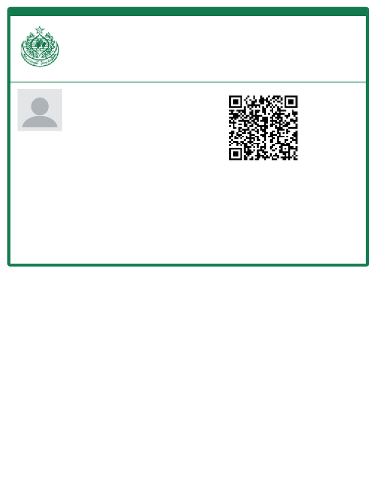 Student Card Muhammad Hammad | PDF