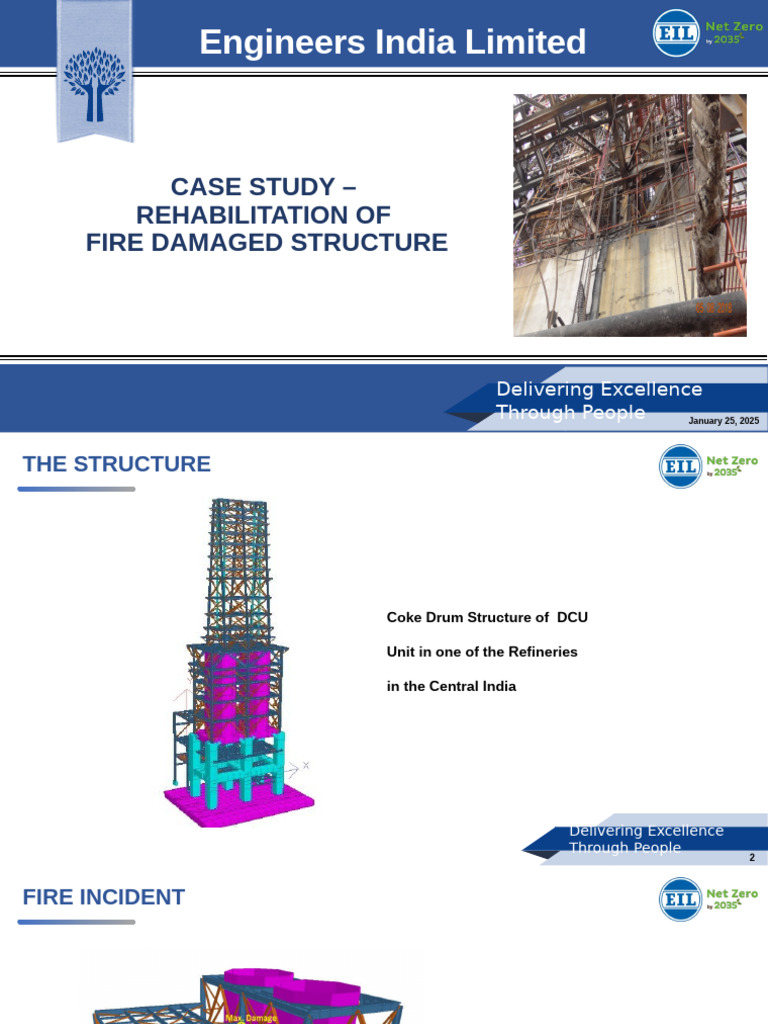 Fire-Damaged Structure Rehab Case Study | PDF | Buckling | Beam (Structure)