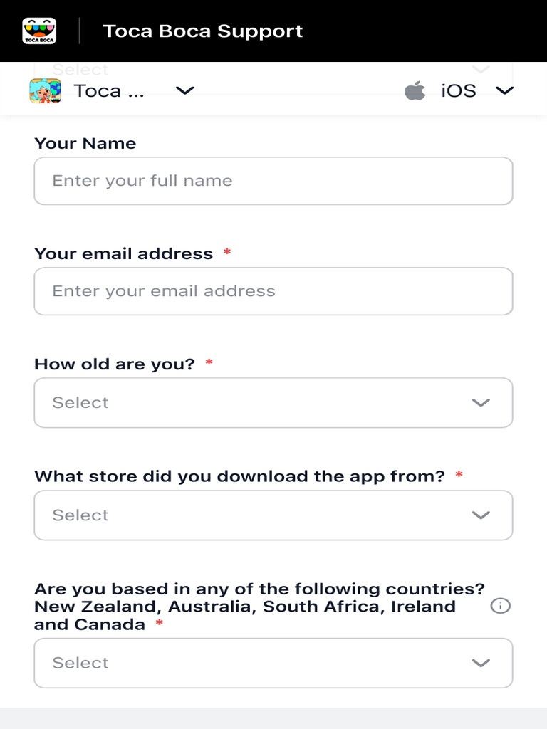 Contact Us - Toca Life World Help Center | PDF