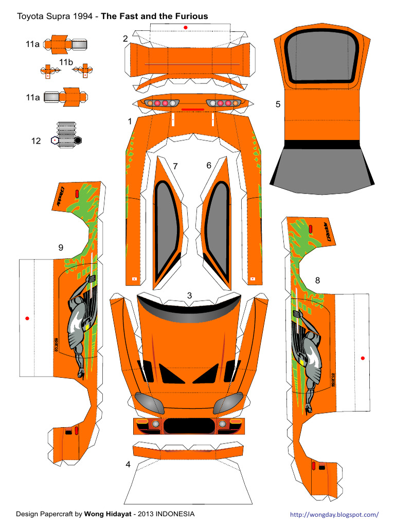 Toyota Supra Mk4 Template | PDF